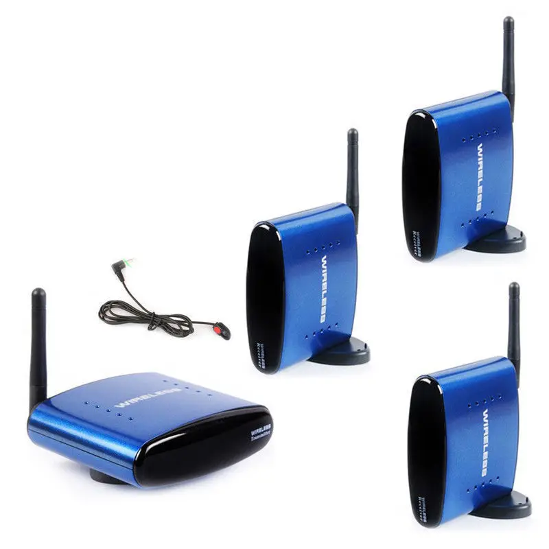 PAT 530 5.8GHz 200M Wireless AV Sender Transmitter + 3 Receivers with ...