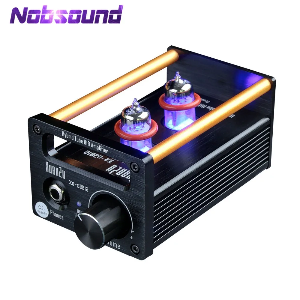 Nobsound Mini 2P2+VMOS Class A Hybrid Tube Amplifier Headphone Amp USB ...
