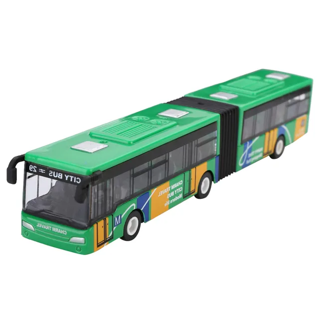 Mayitr 1:64 18cm Children's Metal Diecast Model Vehicle Shuttle Bus ...