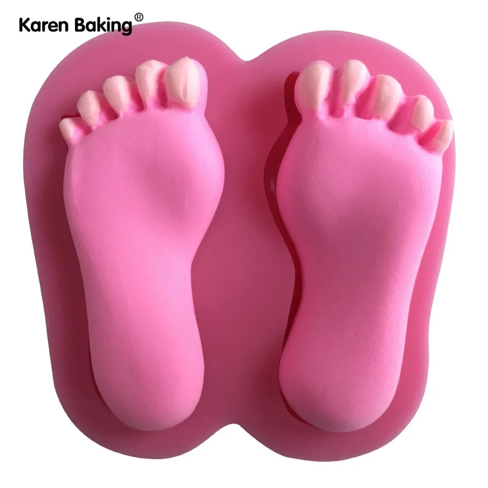 Foot Shape 3D Silicone Cake Chocolate Mold Fondant Cake Decorating ...