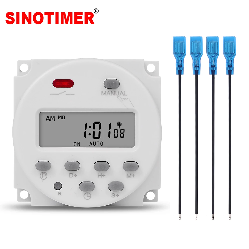 1 Second Interval 5v 12v 24v 110v 220v Digital Lcd Timer Switch 7 Days ...