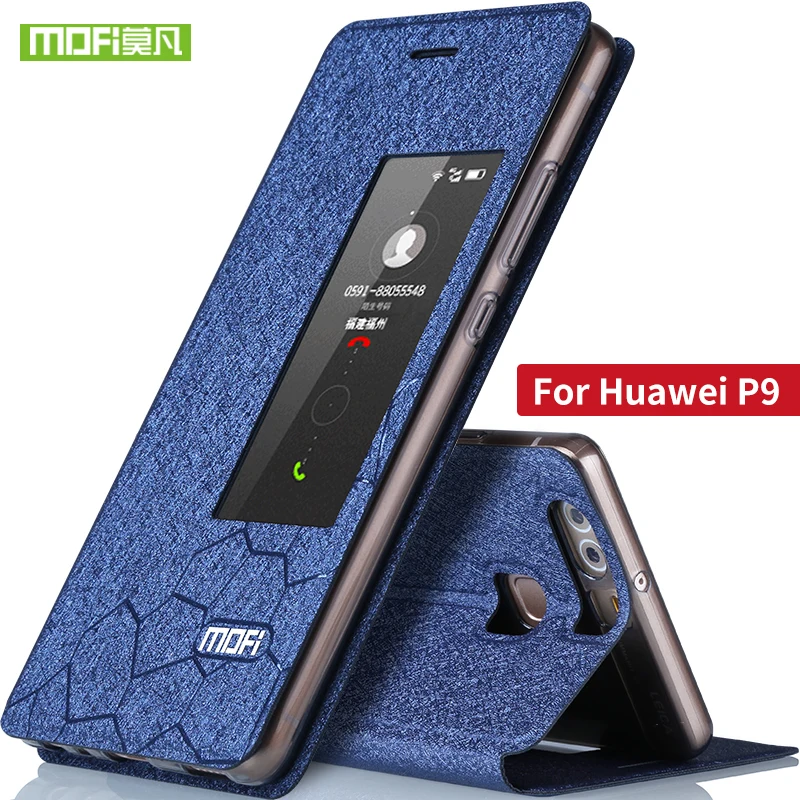 Huawei P9 case cover 5.2 silicone luxury flip leather original mofi ...