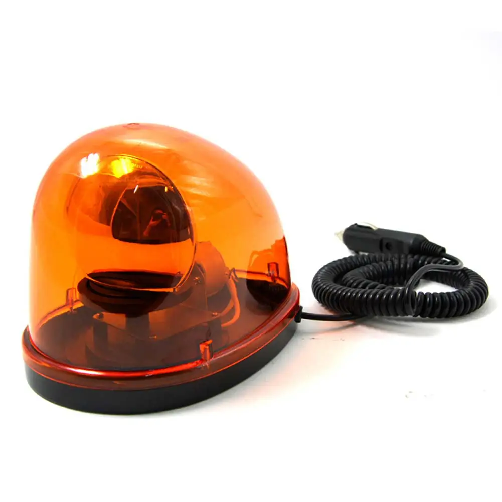 New Magnetic Teardrop Shape DC12V Rotate Beacon Amber Warning Light ...