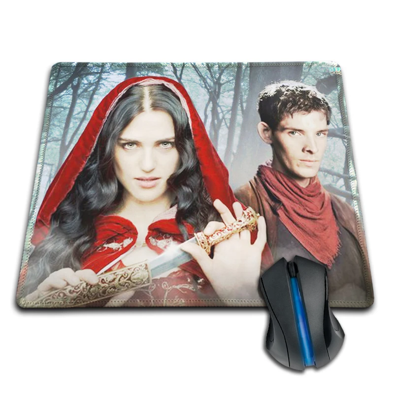 Babaite Custom Computer Mousepads Merlin And Morgana Anti Slip Laptop Pc Mice Pad Mat For
