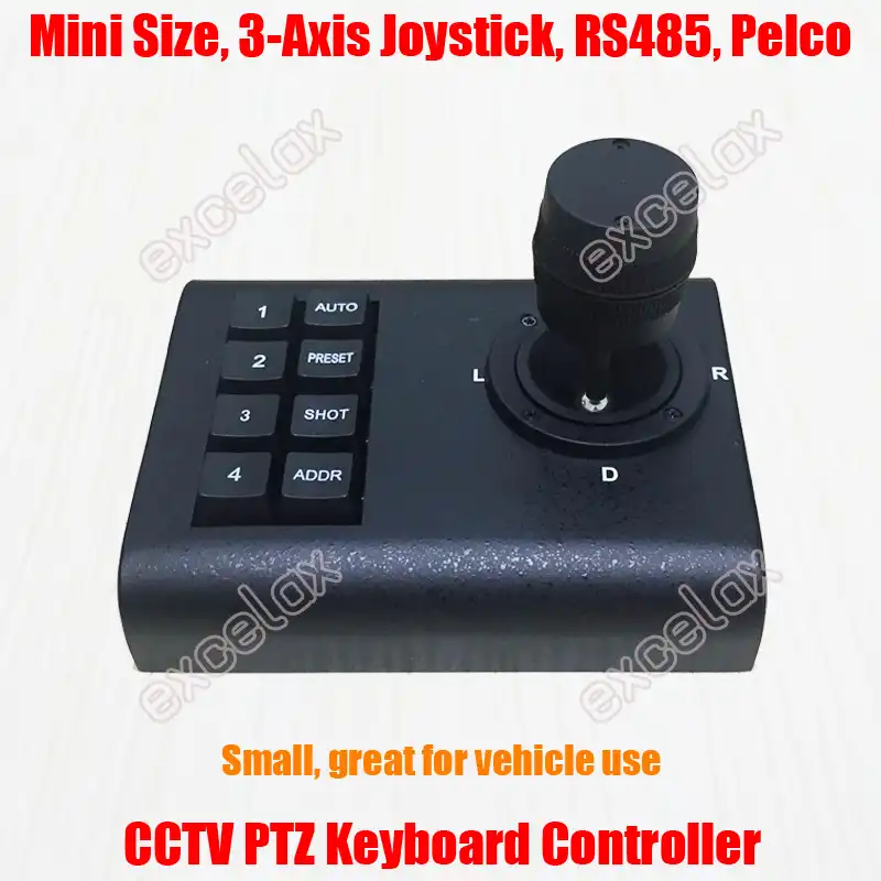 3D Axis Joystick CCTV Keyboard Controller Keypad for Security PTZ Speed ...
