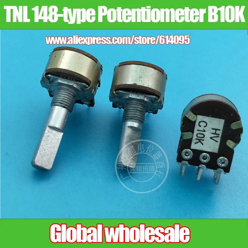 6pcs TNL 148 type Double Rotary Potentiometer B10K / Handle Length ...