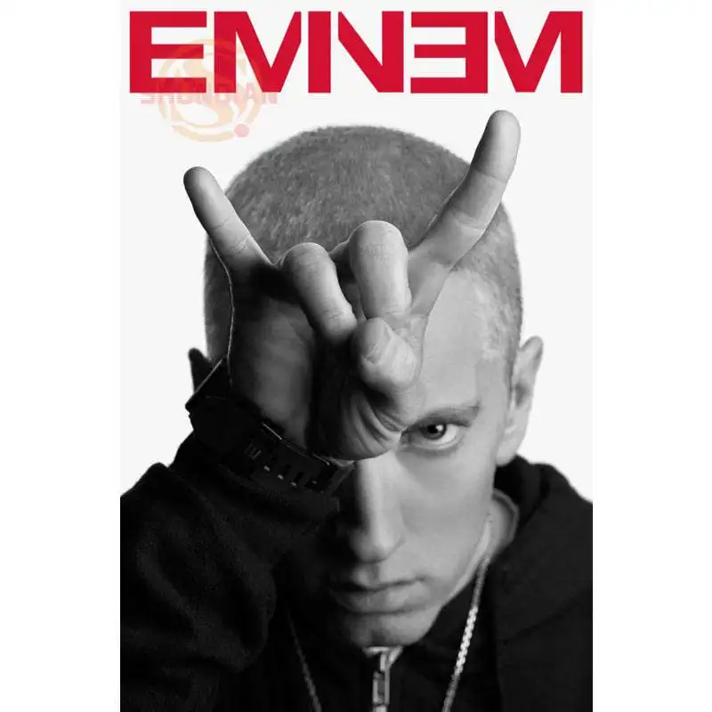 Eminem Poster Print Silk Fabric Print Poster Print Cloth Fabric Wall ...