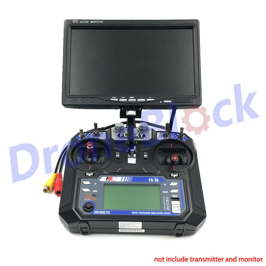 유니버설 FPV RC 모델 공중 모니터 장착 브래킷 모니터 서포터 범용 JR Futaba Frsky FS i6 알루미늄 합금 ...