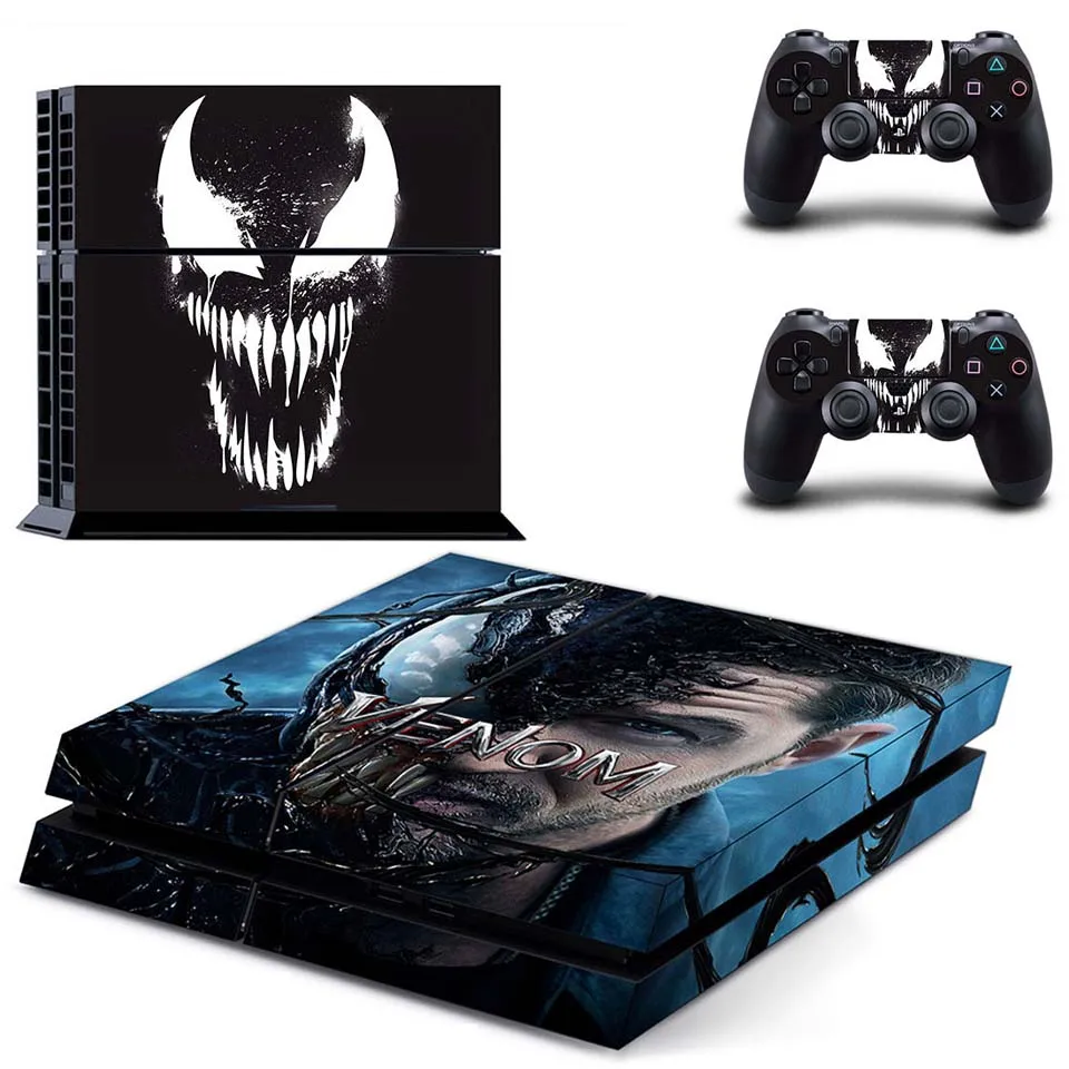 Venom Skin Sticker for Sony Playstation 4 Console and DualShock 4 ...