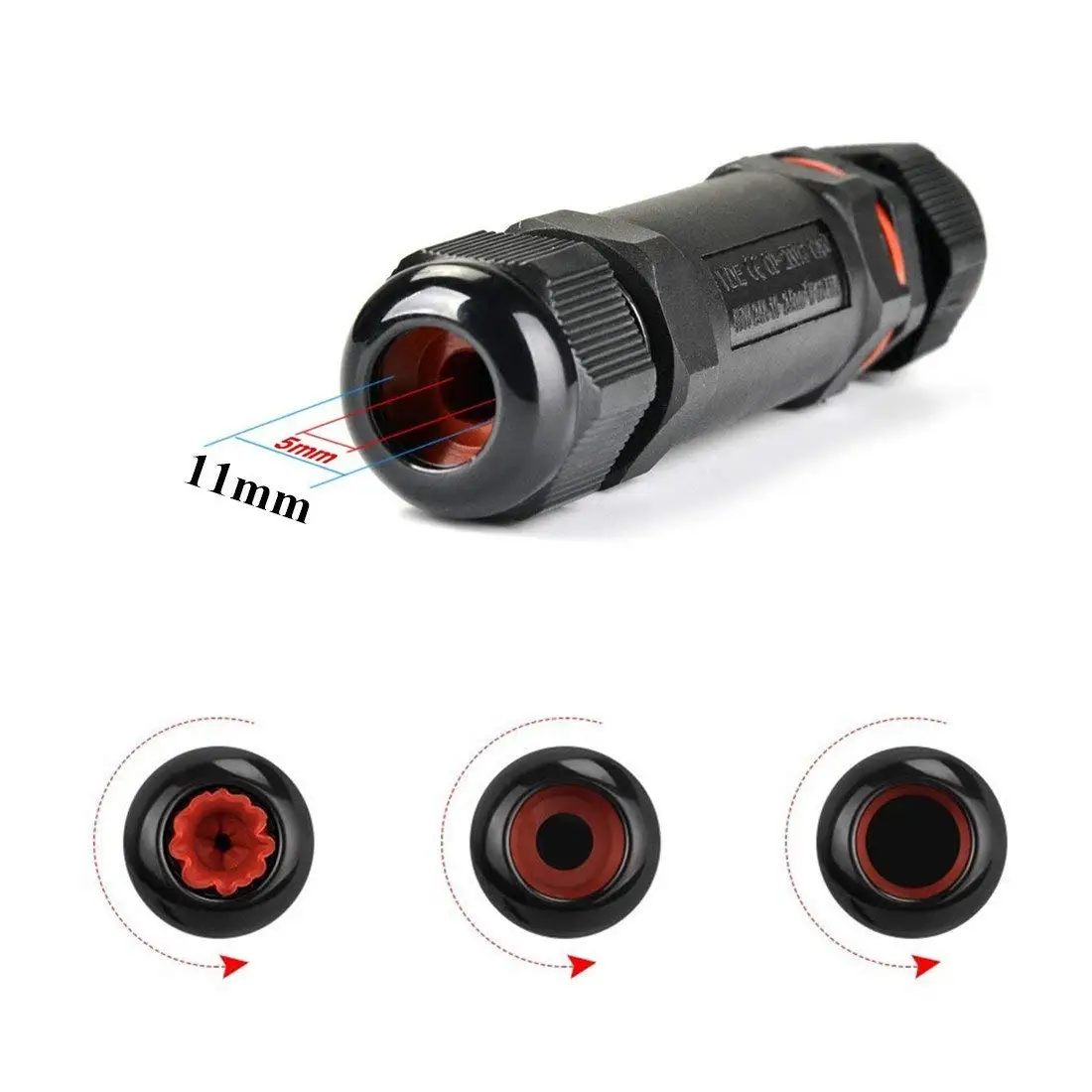 Waterproof Junction Box Outdoor Cable Connector - 4-Pack IP68 Connector ...