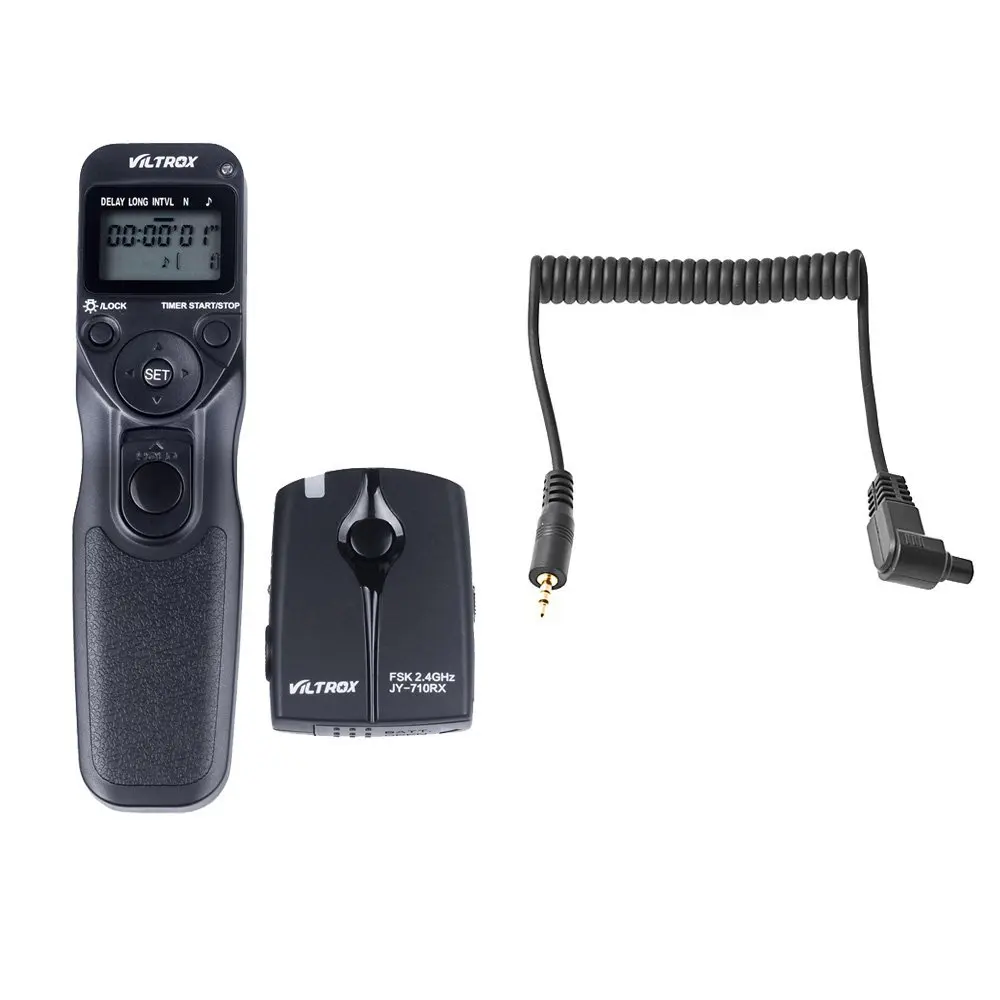 Viltrox Jy-710 2.4ghz Fsk Wireless Remote Shutter Controller Set Time Lapse Intervalometer Timer ...