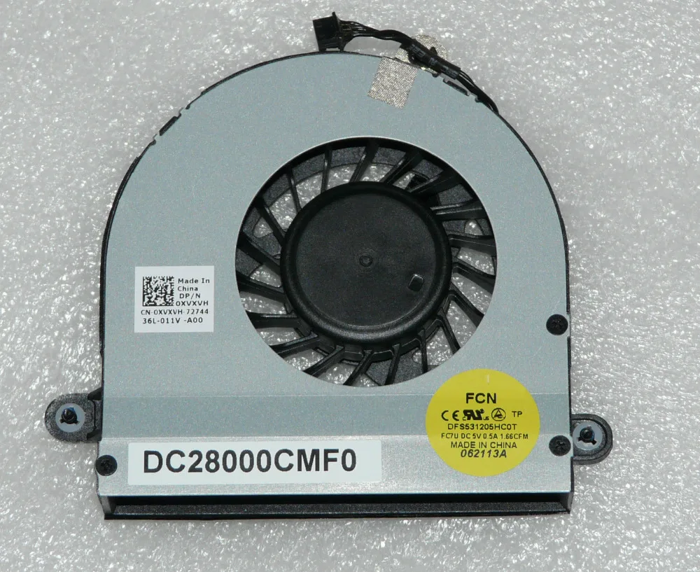 For Alienware M17X R4 CPU cooling Fan DC28000CMF0 XVXVH 0XVXVH|cooling ...