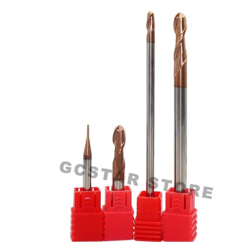 1pc-4mm-Ball-Nose-End-Mill-Long-50mm-75mm-100mm-HRC60-Solid-Carbide ...