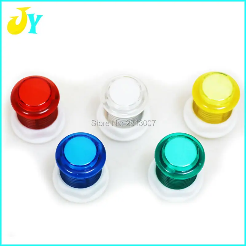 10pcs/lot 24mm 5v Led Arcade Push Button With Build-in Microswitch For ...