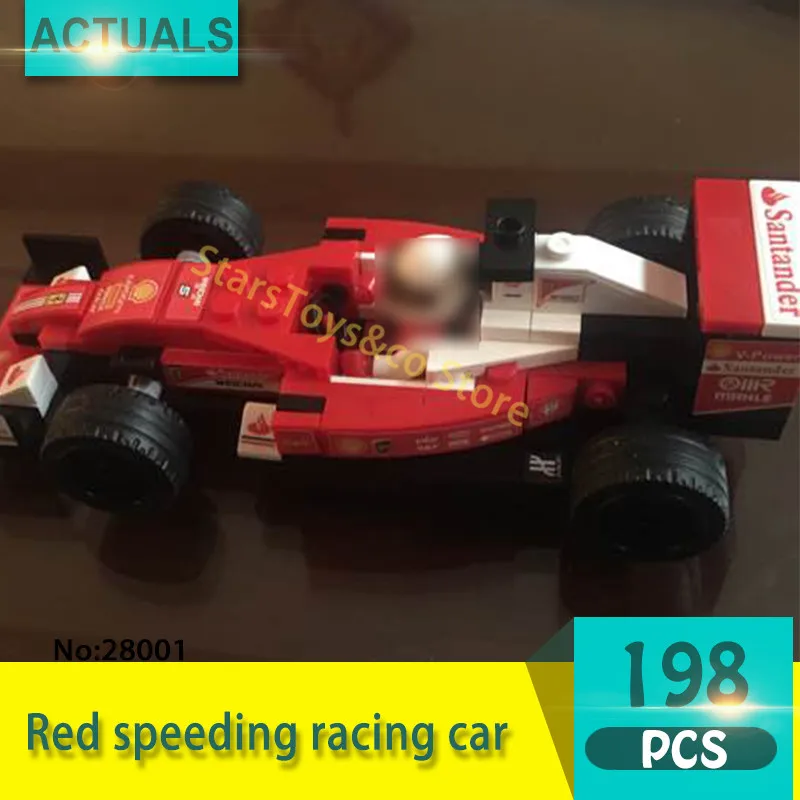 technic 28001 198Pcs Super Racer Red speeding racing car Model Building ...