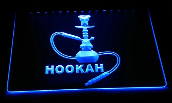 LD119 b Hookah Neon Light Sign Customize on Demand 8 colors to choose ...