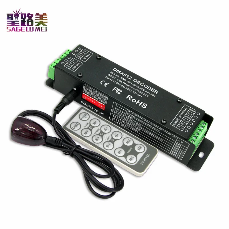Ltech Dmx Spi 200dmx Signal To Spi Signal Led Decoder With Remote