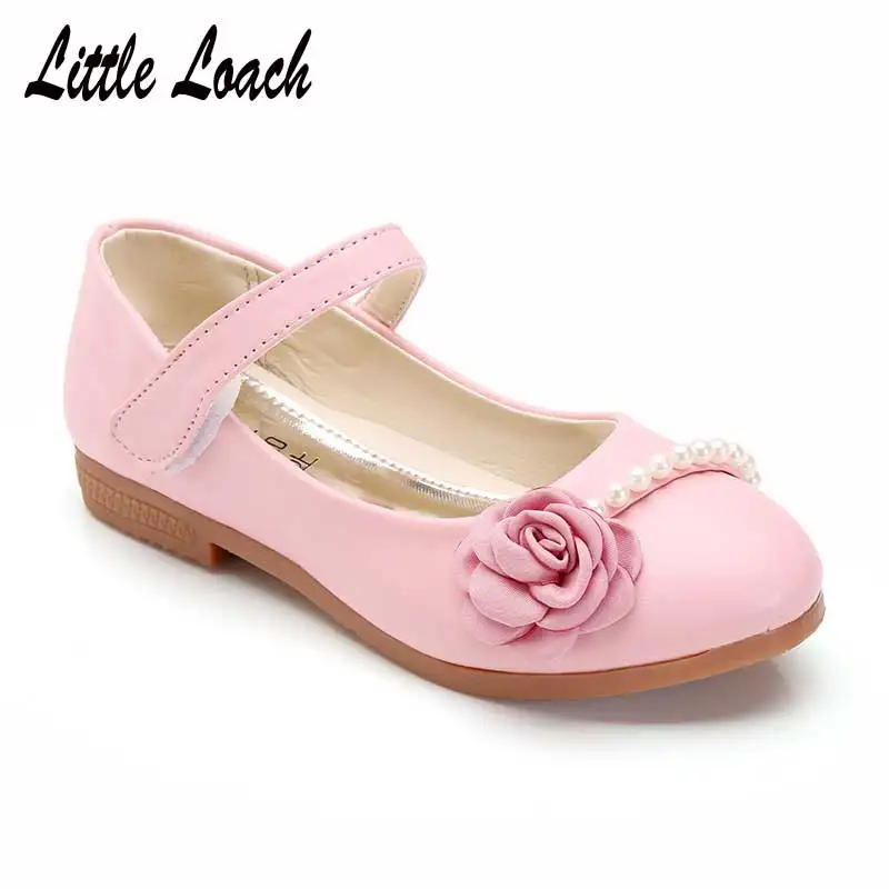 Girls PU Leather Shoes Red Black Kids Princess Dress Shoes Spring ...