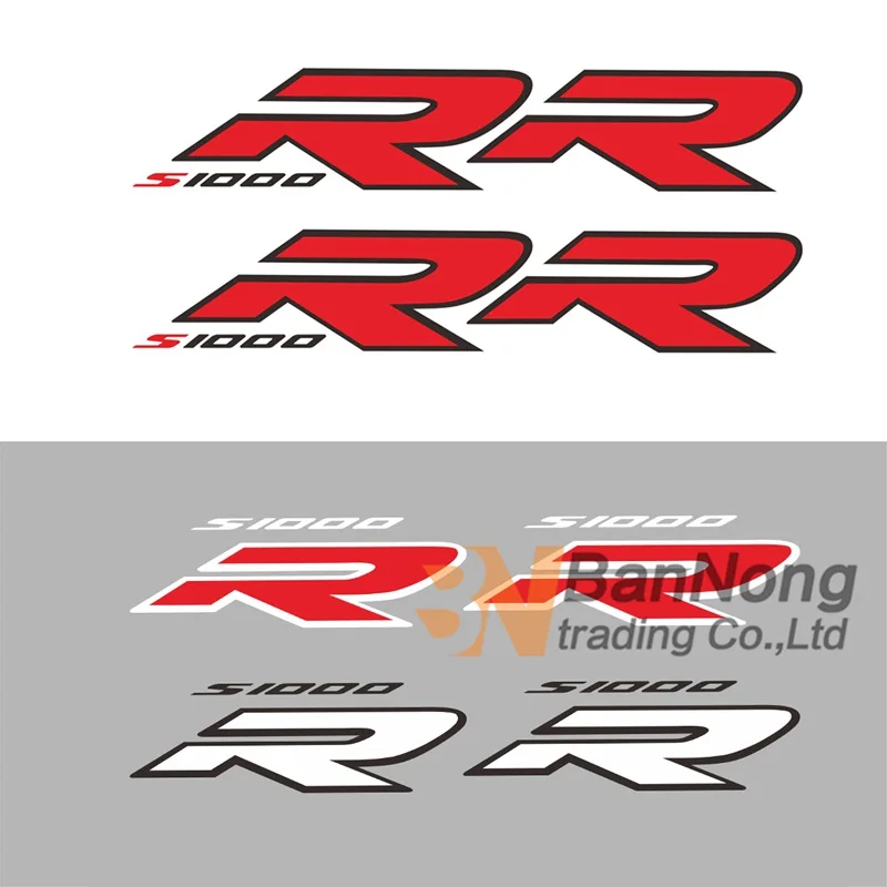 2PCS-For-BMW-S1000RR-S1000-RR-Motorcycle-Sticker-Red-Decals-Lable ...
