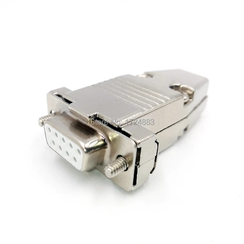 DB9-Metal-connector-adapter-RS232-serial-D-Sub-plug-COM-gold-plated ...