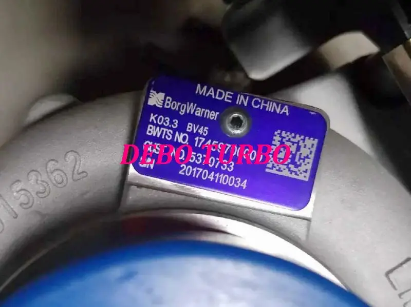 Подлинный Турбокомпрессор BV45 17459700000 5370733 для FOTON TOANO ...