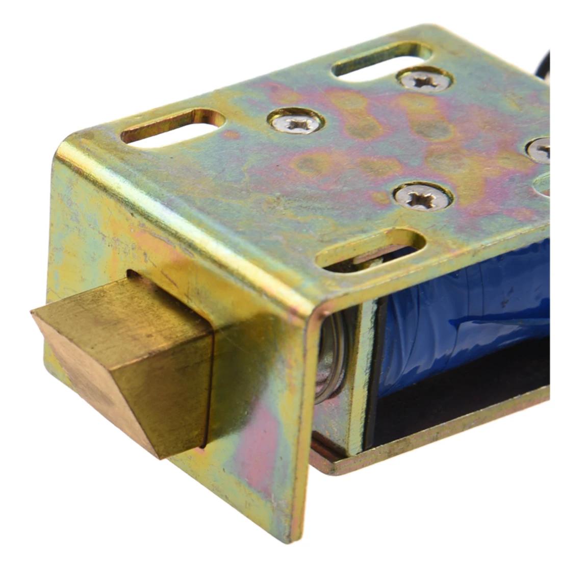 12 V DC 1 A 10 mm opening force 25 N electric open frame solenoid lock ...