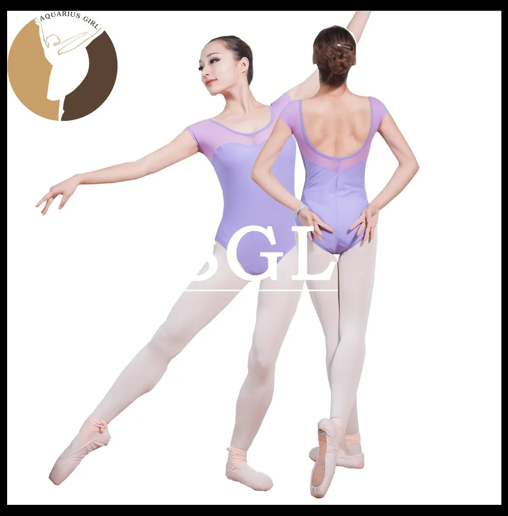 (5 pieces/lot)Mesh Leotard Ballet Leotards For Women Matt Lycra Dance ...