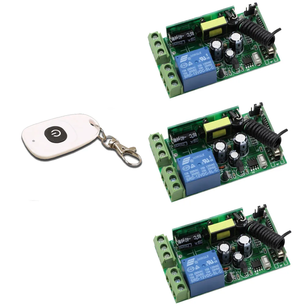 Wide Voltage 85V 110V 220V 250V AC 1CH RF Wireless Remote Control ...