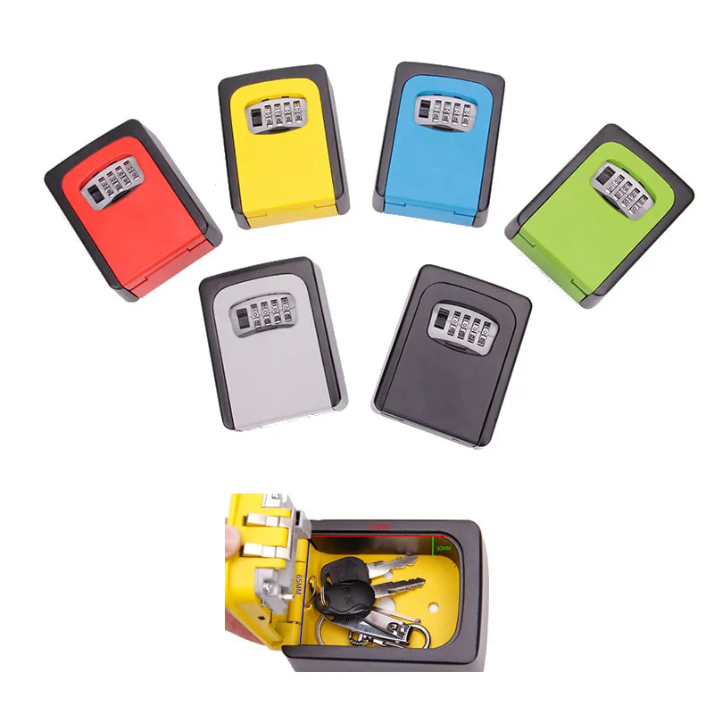 Wall Mounted Spare Keys Safe Storage Box With 4 Digit Combination ...