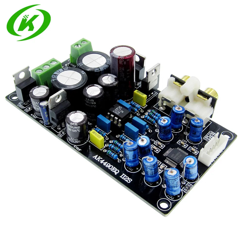 1PCS AK4490EQ AK4490 II2S DAC decoder board /AC15V 0 AC15V(15W) AC9V ...