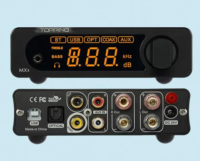 Topping MX3 Digital amplifier with built-in Bluetooth receiver DAC and ...