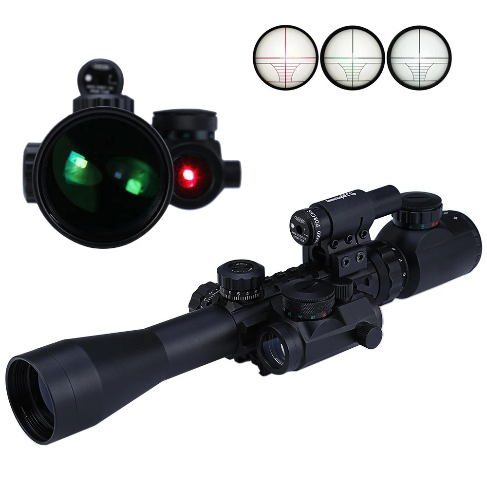3 9X40EG Hunting Tactical Riflescope Red / Green Illuminated Optics ...