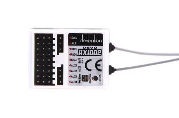 10 STÜCKE Walkera DEVO RX1002 Empfänger Devention 10CH 2,4 GHz Weiß RC ...