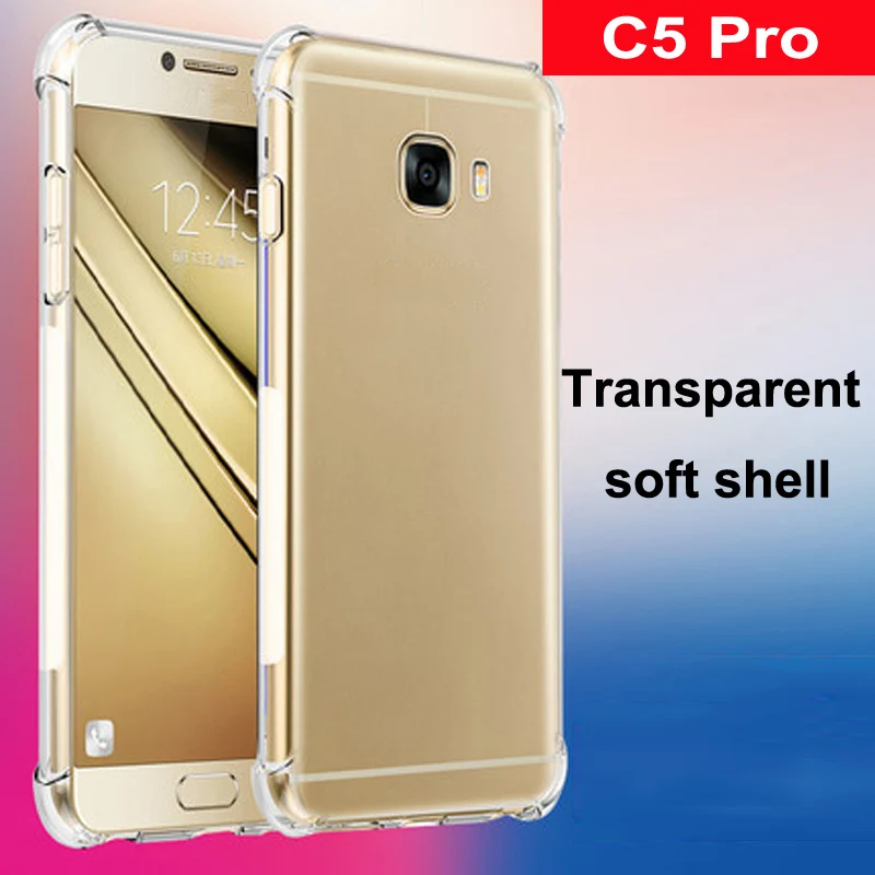 Чехол для Samsung Galaxy C5 Pro Чехол Capa мягкий прозрачный ТПУ чехол для телефона Galaxy C5 ...