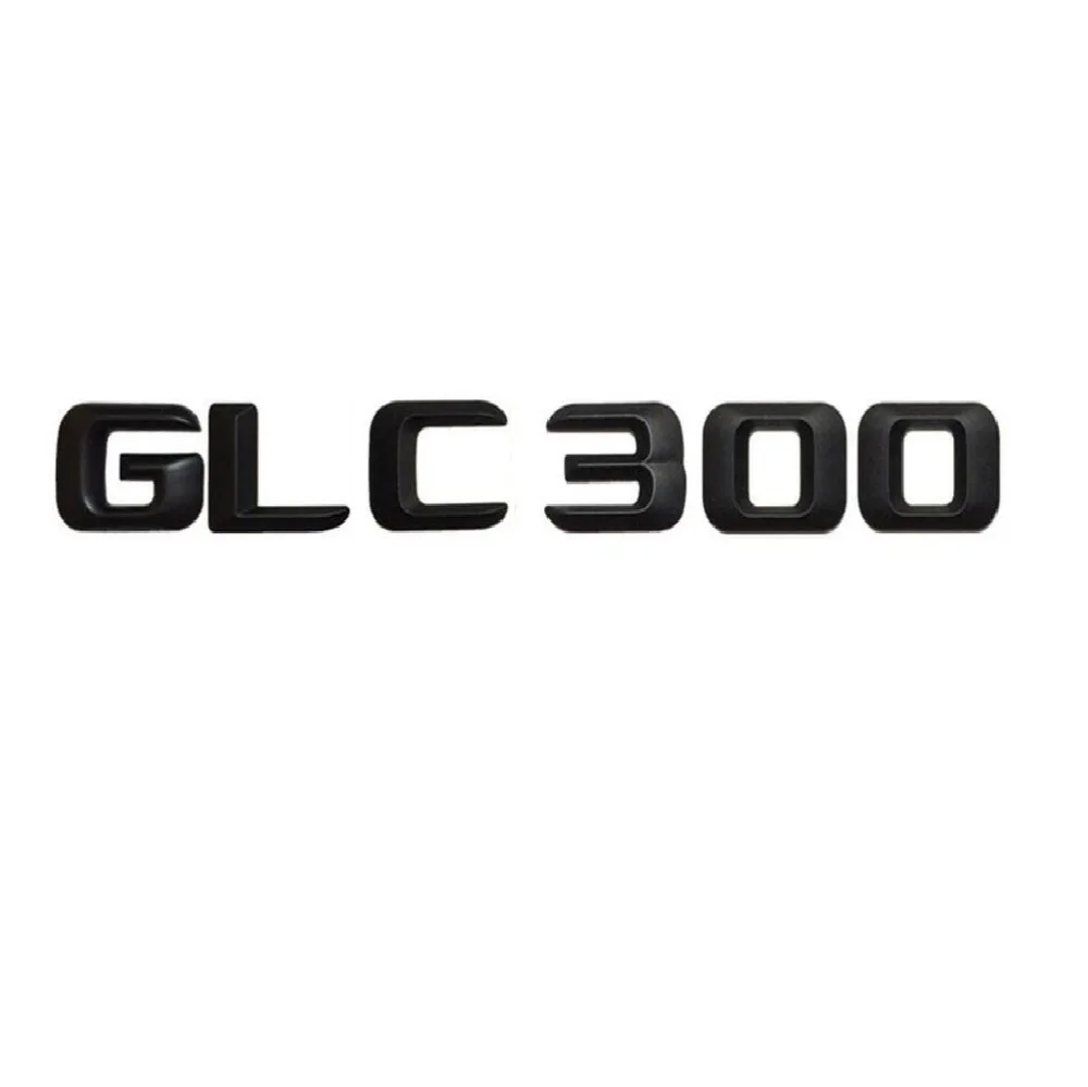 Matt Black " GLC 300 " Car Trunk Rear Letters Words Number Badge Emblem ...