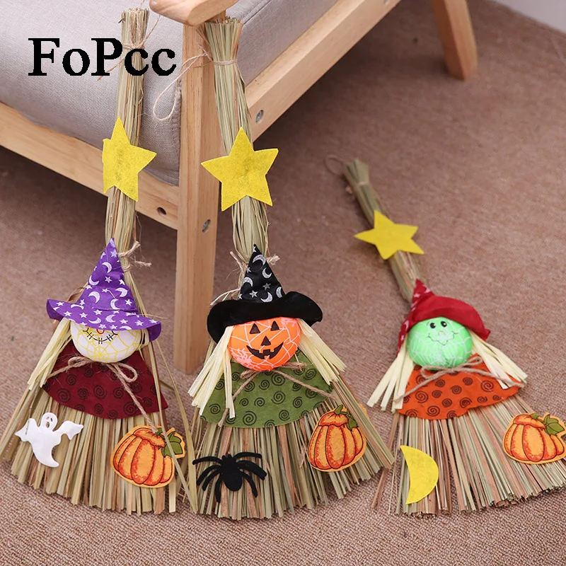 High Quality Halloween Witch Broom Magic Witch Broom Decoration ...
