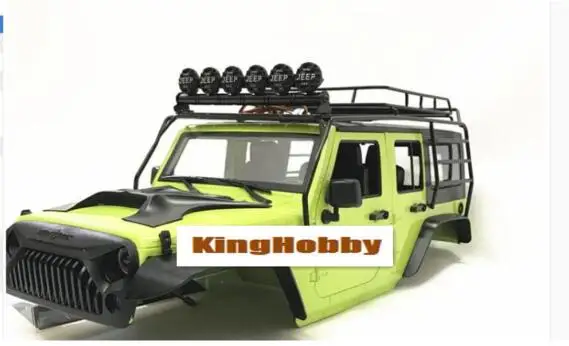 Escala-1-10-RC-Rock-crawler-Wrangler-JK-JEEP-313MM-cuerpo-con-equipaje ...