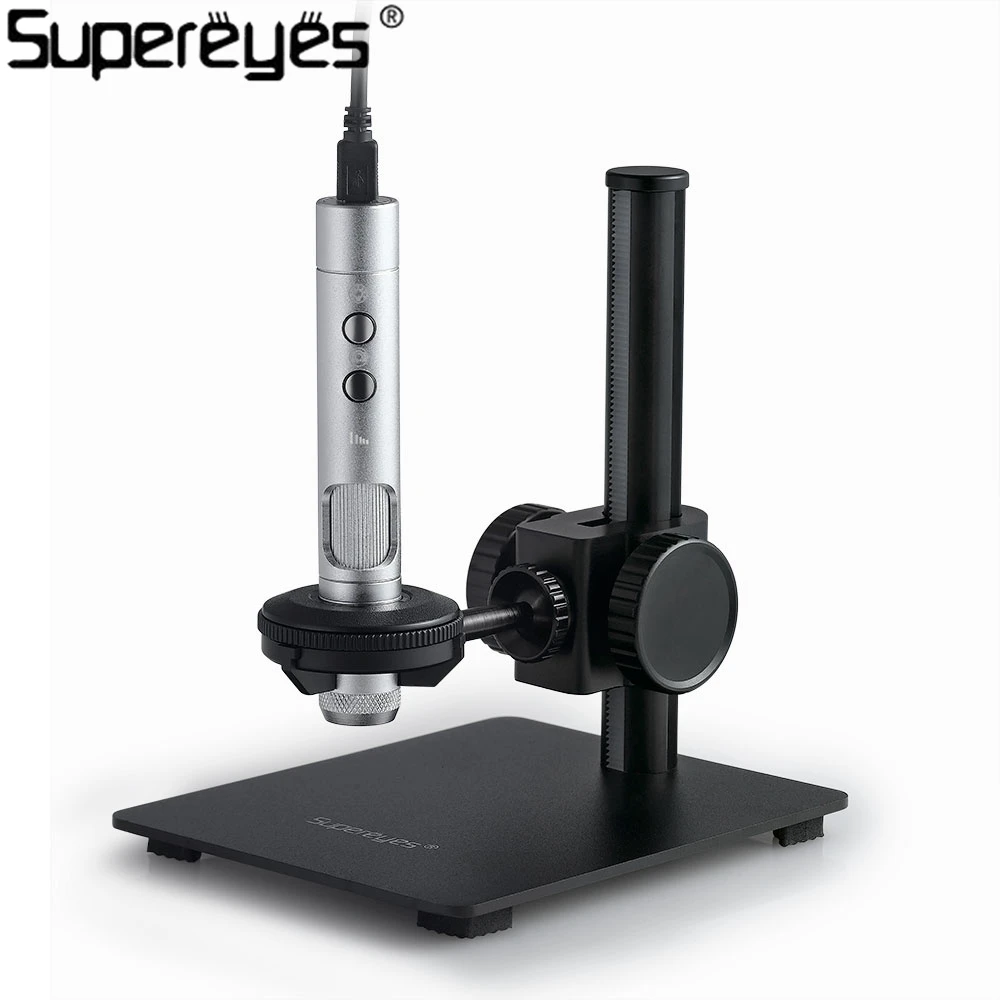 Supereyes B011 휴대용 디지털 현미경 5MP 500X 돋보기 USB 내시경 돋보기 렌즈 핸드 헬드 전자 현미경 루페 ...