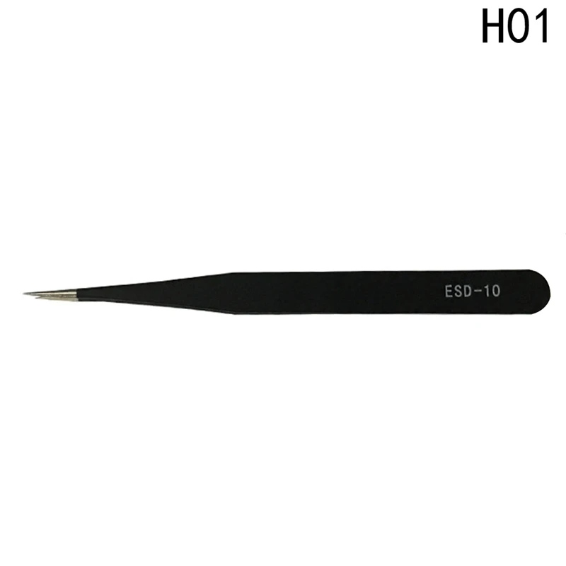 ESD-10 Anti-Static Stainless Tweezers with 250V 10A