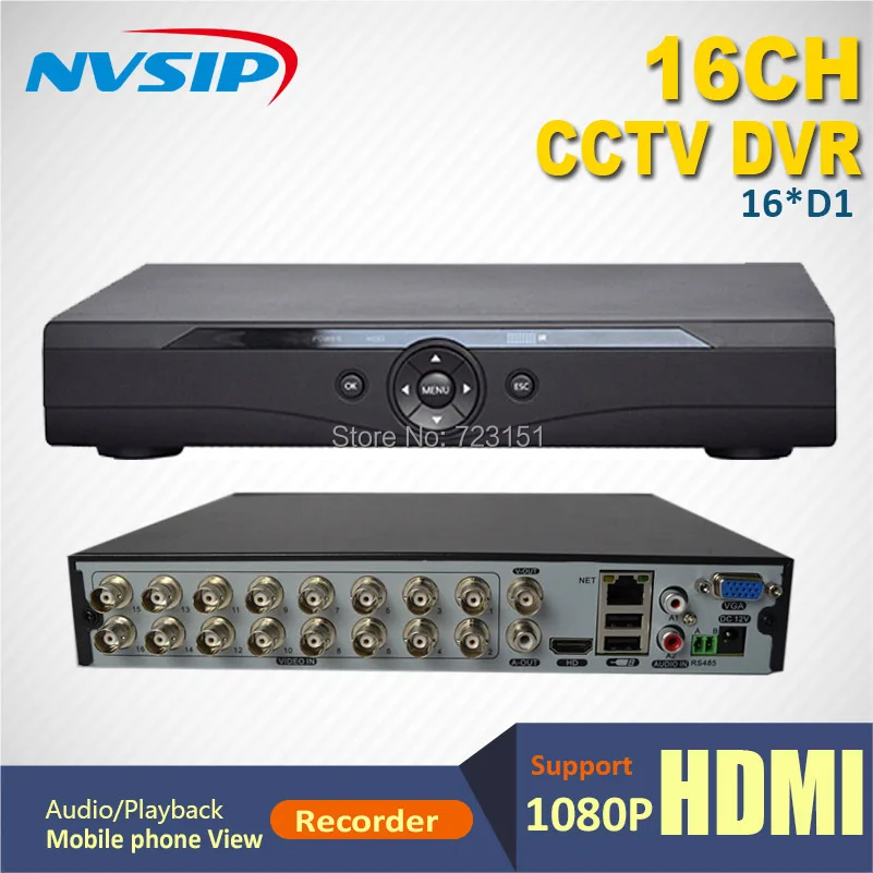 Nvsip Dvr7216z 16ch D1 Cctv Dvr Digital Video Recorder Support P2p ...