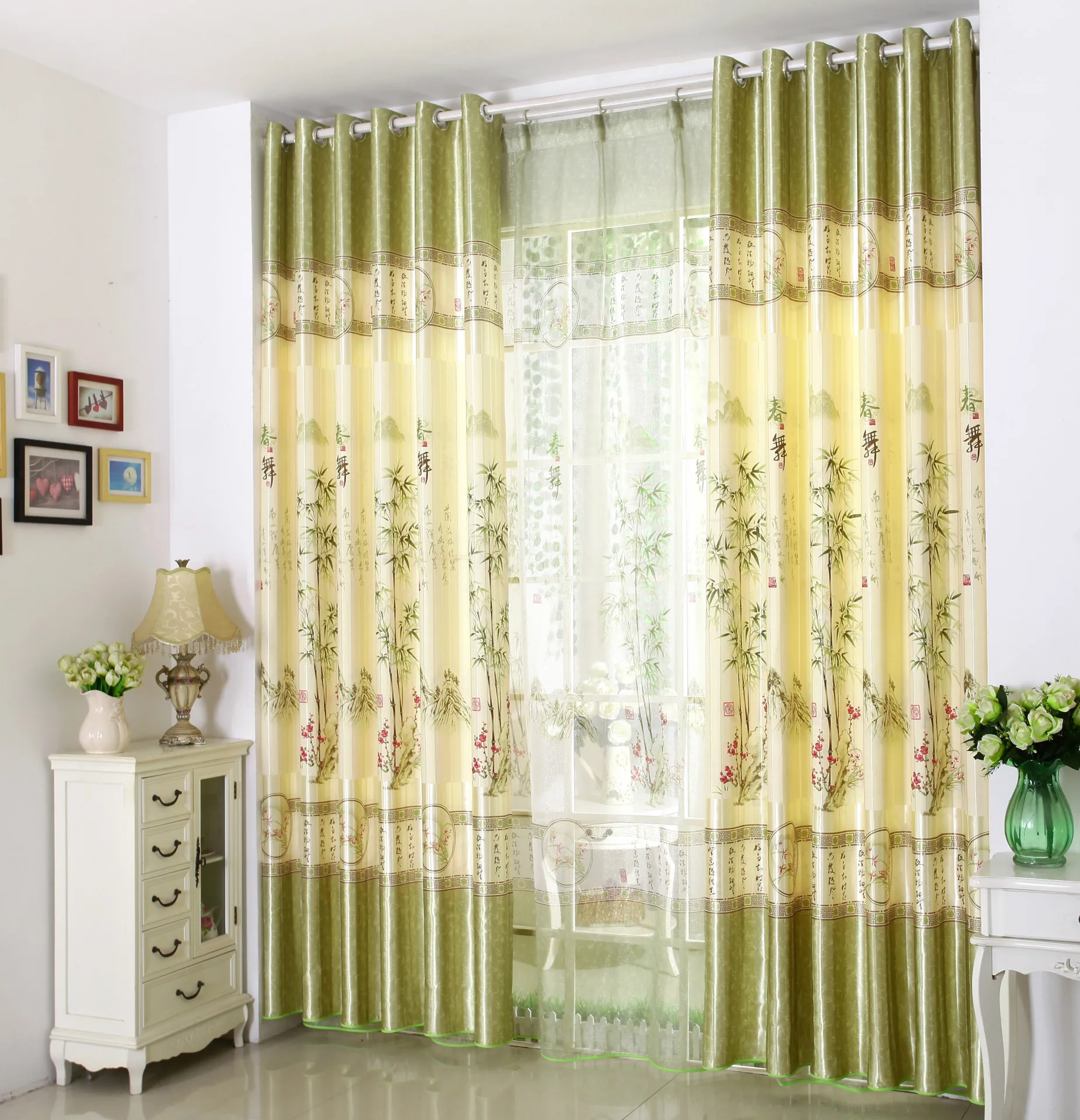 Classic Traditional Curtains for Living Dining Room Bedroom Printing ...