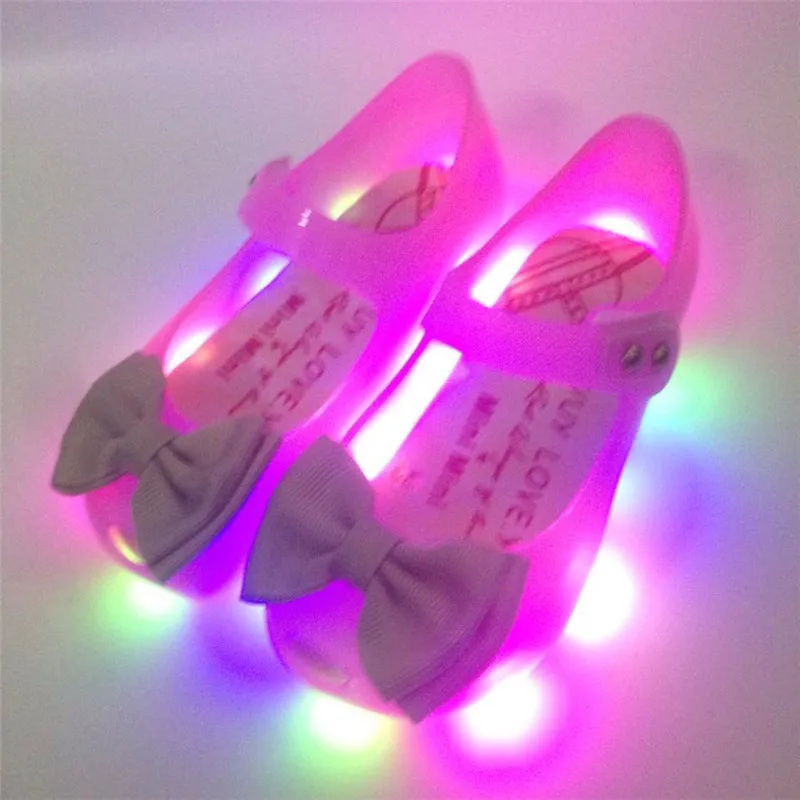Led shoes Kids For Girls Hot Baby Girls Sandals Melissa Candy Colors ...