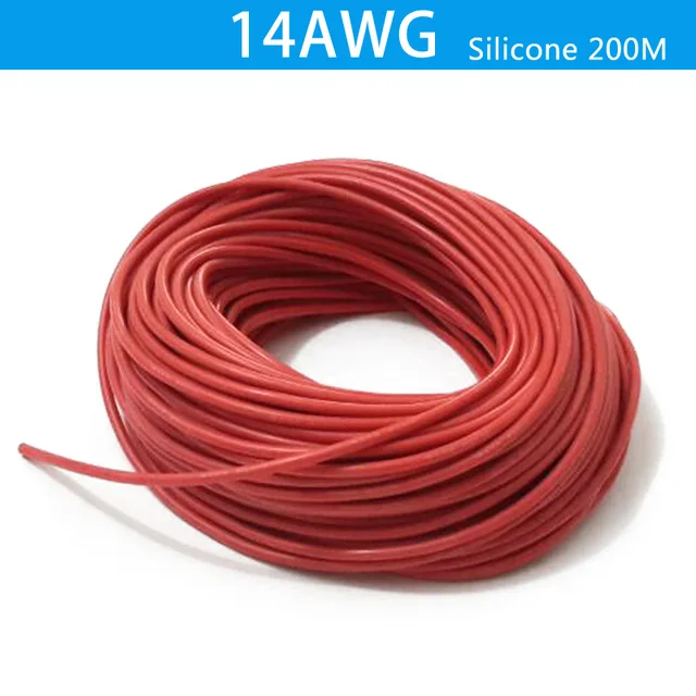 14AWG Flexible Silicone Wire Cable Soft HighTemperature Tinned copper ...