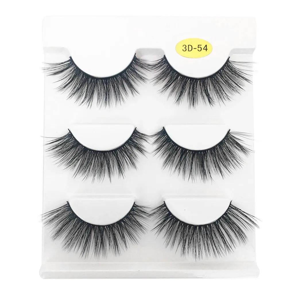 2018 Full Strip Lashes Luxury 3D False Lashes Fluffy Strip Eyelashes ...