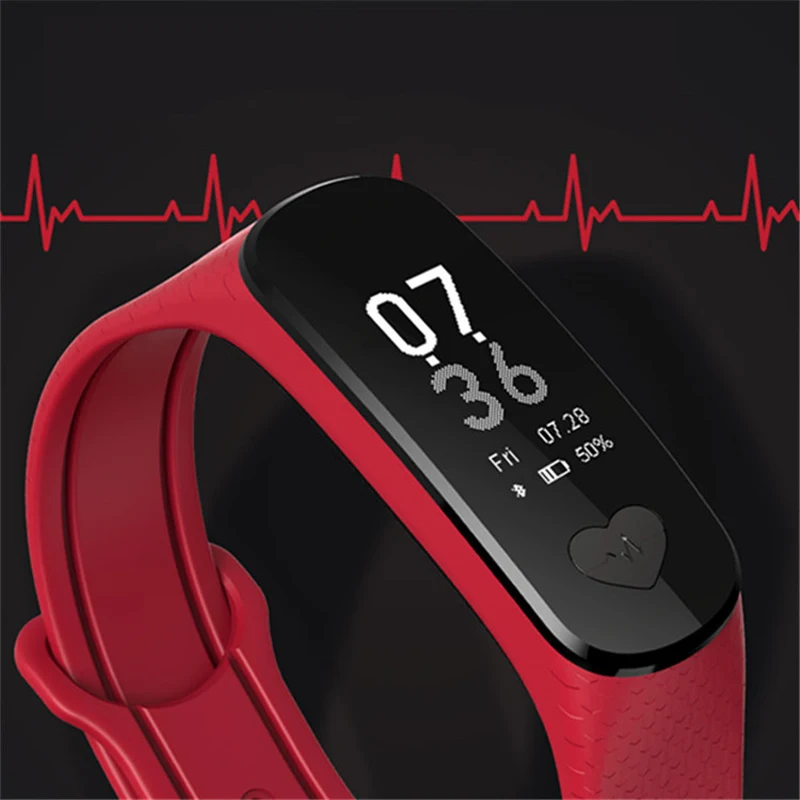 Smart Bracelet B9 ECG + PPG Health Wrist Band Heart Rate Blood Pressure ...
