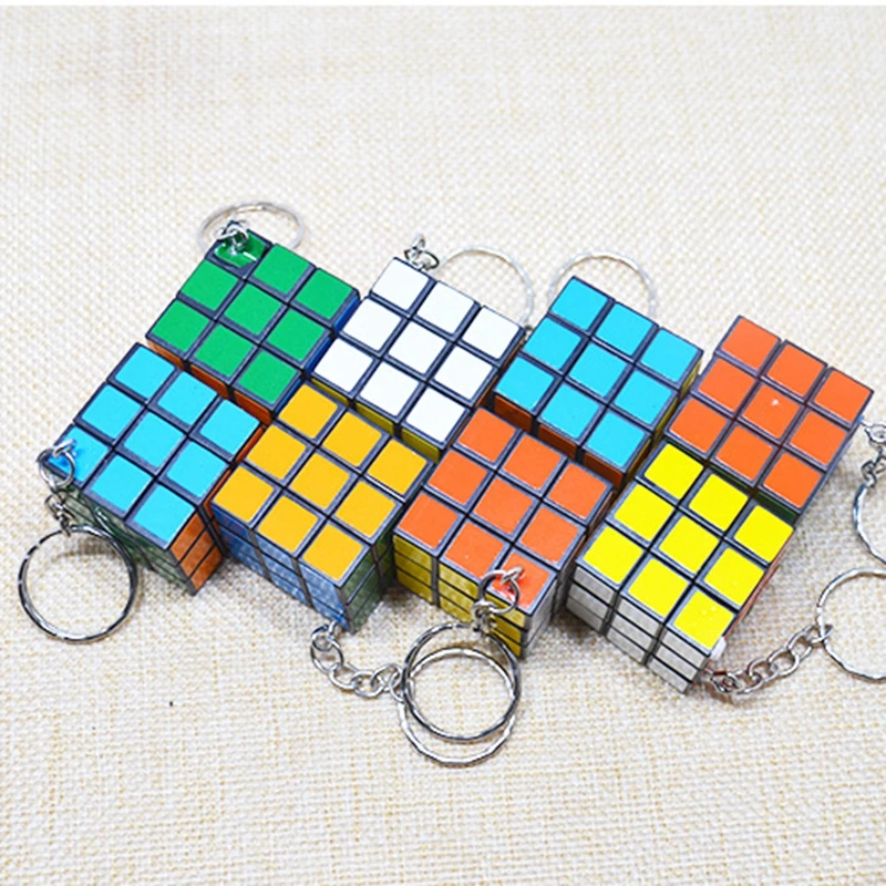 Small Magic Cube Pendant Key Circle Puzzle Package Hanging Key Pendant ...