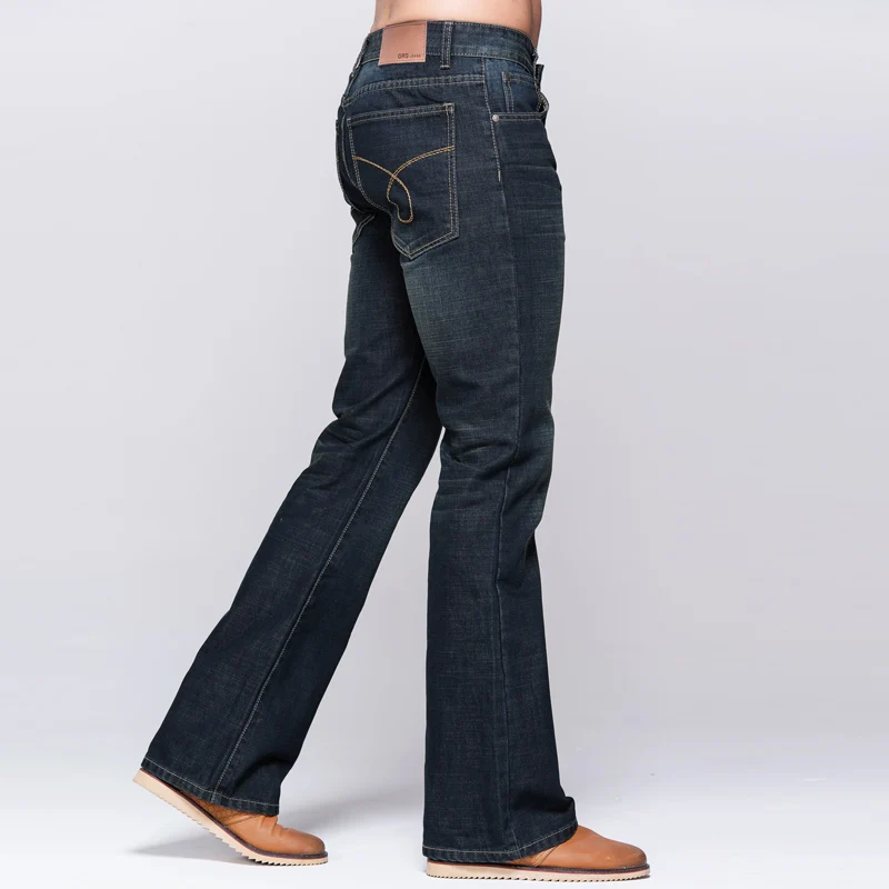 מוצר - Mens jeans tradition boot cut leg fit flare jeans famous brand ...