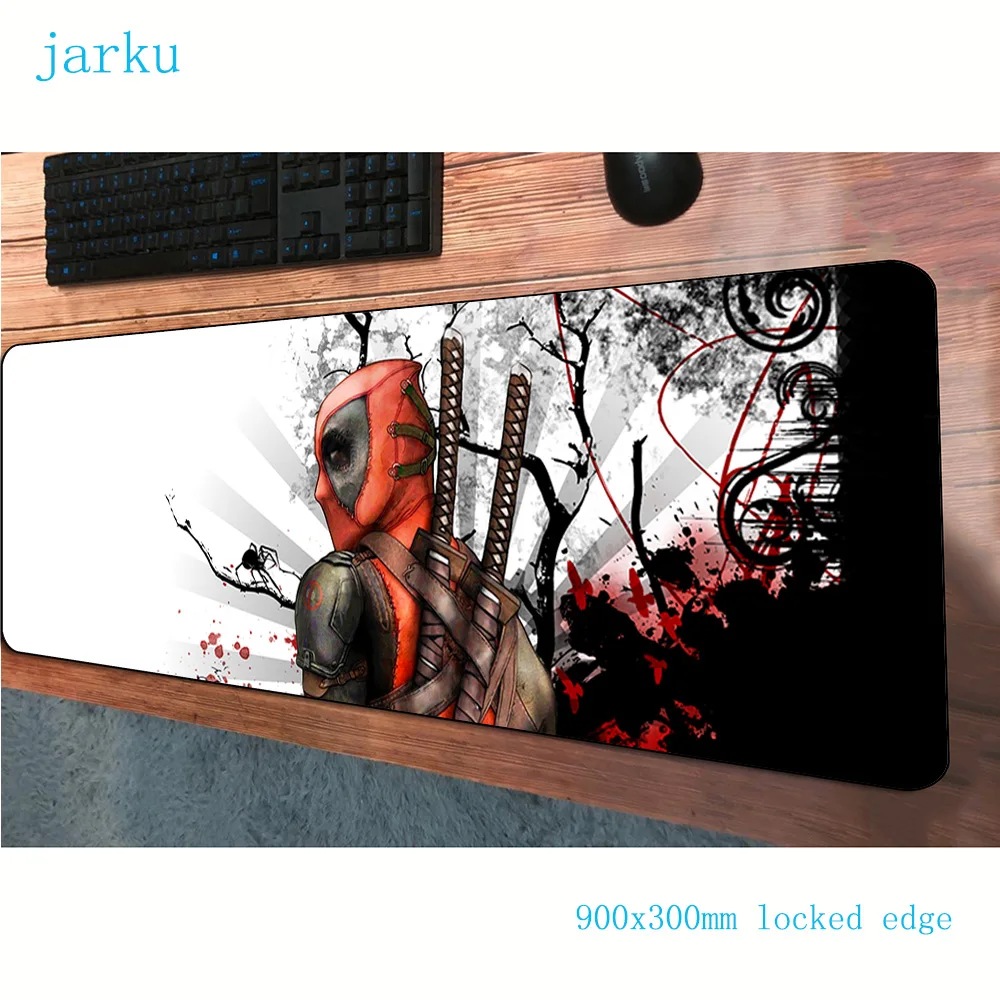 900x300x3mm Deadpool Mousepad Thick Gaming Mouse Pad Gamer Mouse Mat ...