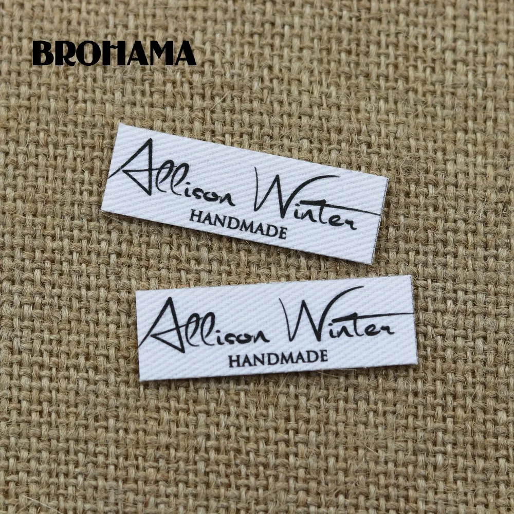 120 pieces Custom logo labels, Name iron on label, Custom Clothing tags ...