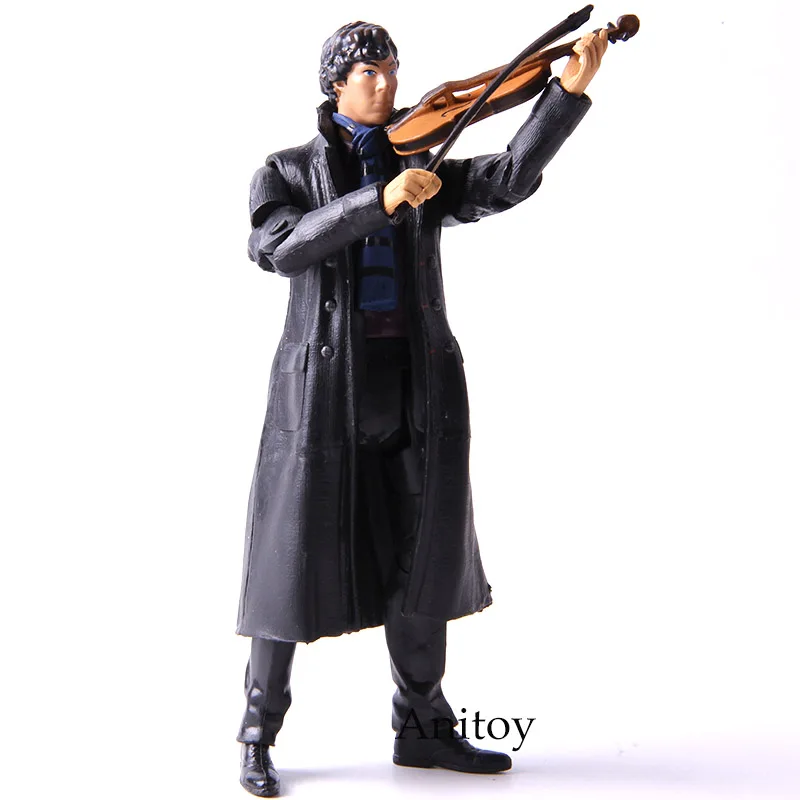 Sherlock Poseable Action Figure Sherlock Holmes with Phone Violin Skull ...